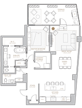 West Block Glenora - Tribeca Floor Plan, Edmonton AB | Livabl