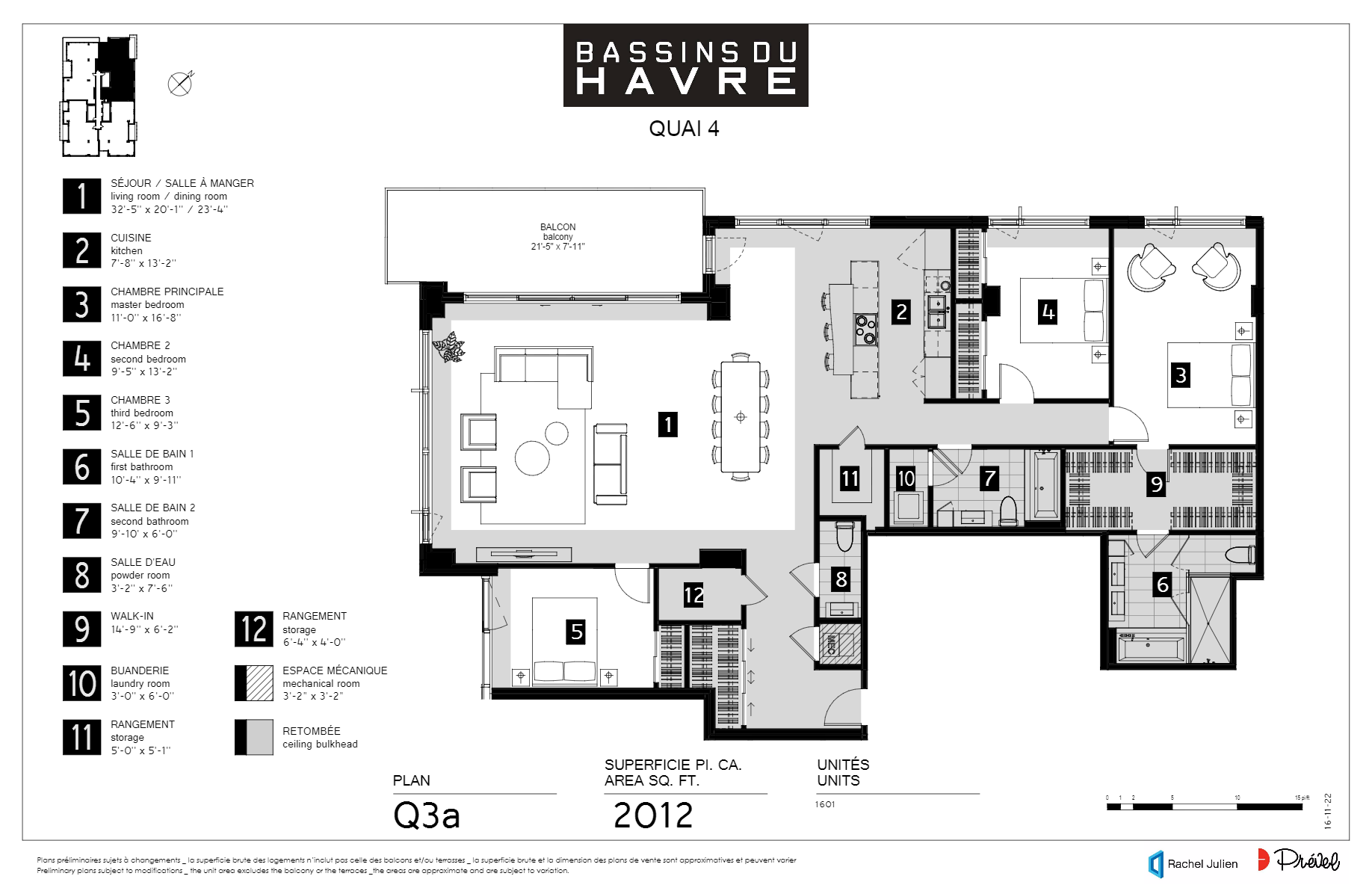 Les Bassins du Havre Phase 4 | Q3A | Floor Plans and Pricing