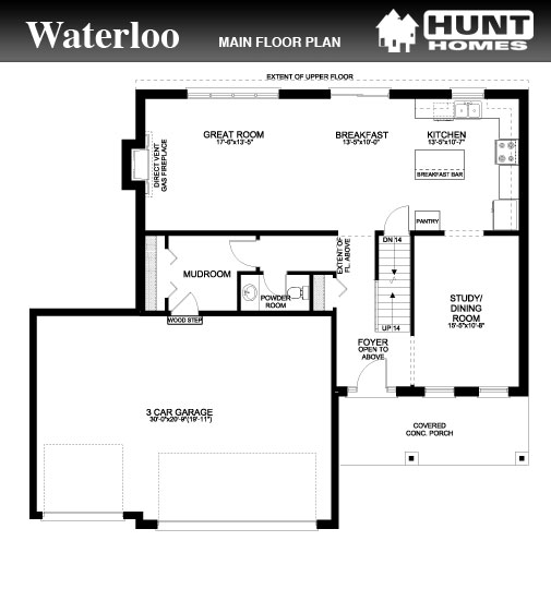 Innerkip Meadows | The Waterloo w/ 3 car garage | Floor Plans and Pricing