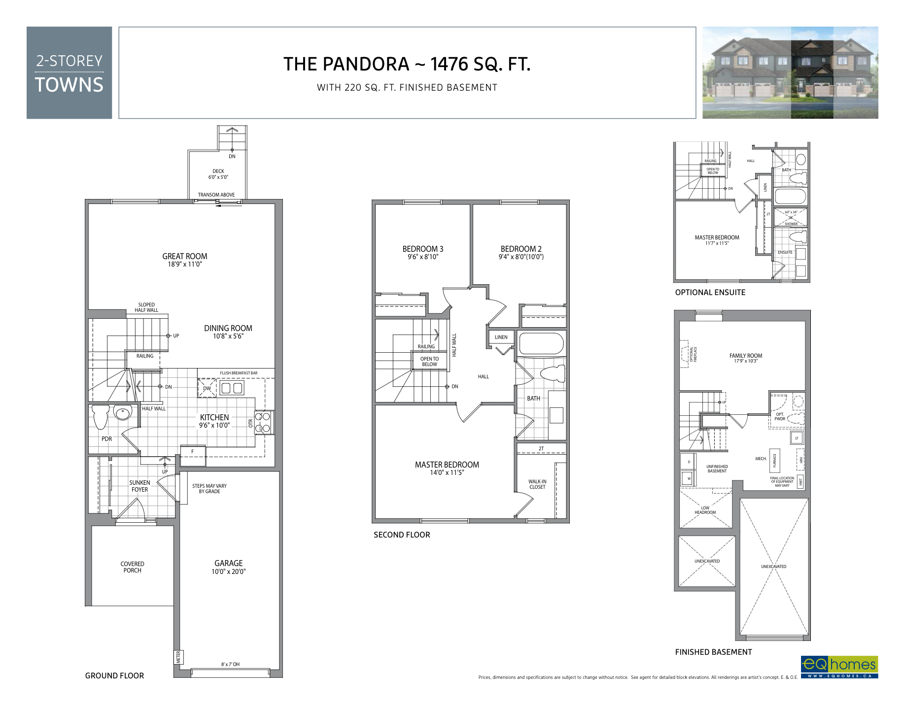 Fernbank Crossing - The Pandora Floor Plan, Ottawa ON | Livabl