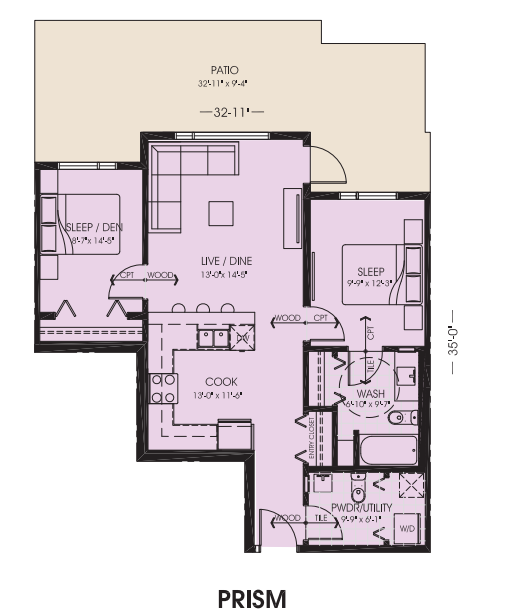 Reflections - Prism Floor Plan, Strathcona County AB | Livabl