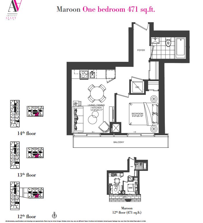 Artists' Alley Phase 1 | Maroon | Floor Plans and Pricing