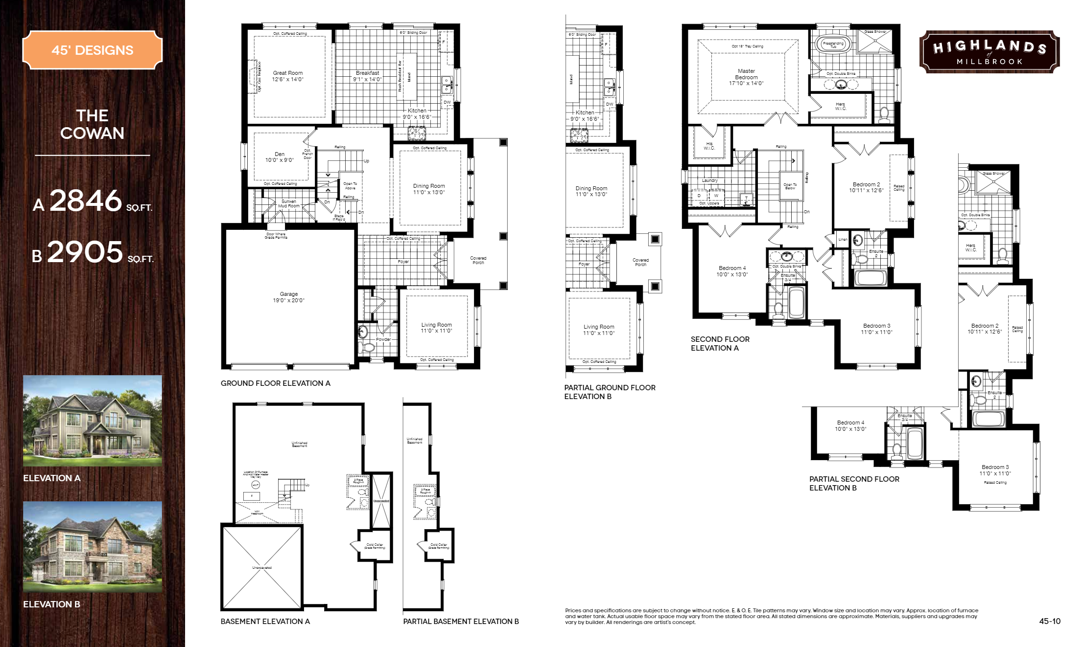Highlands of Millbrook Phase 1 | Cowan | Floor Plans and Pricing