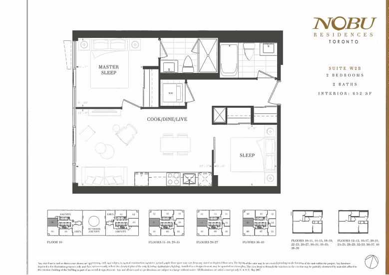 Nobu Residences Toronto | W2B | Floor Plans and Pricing