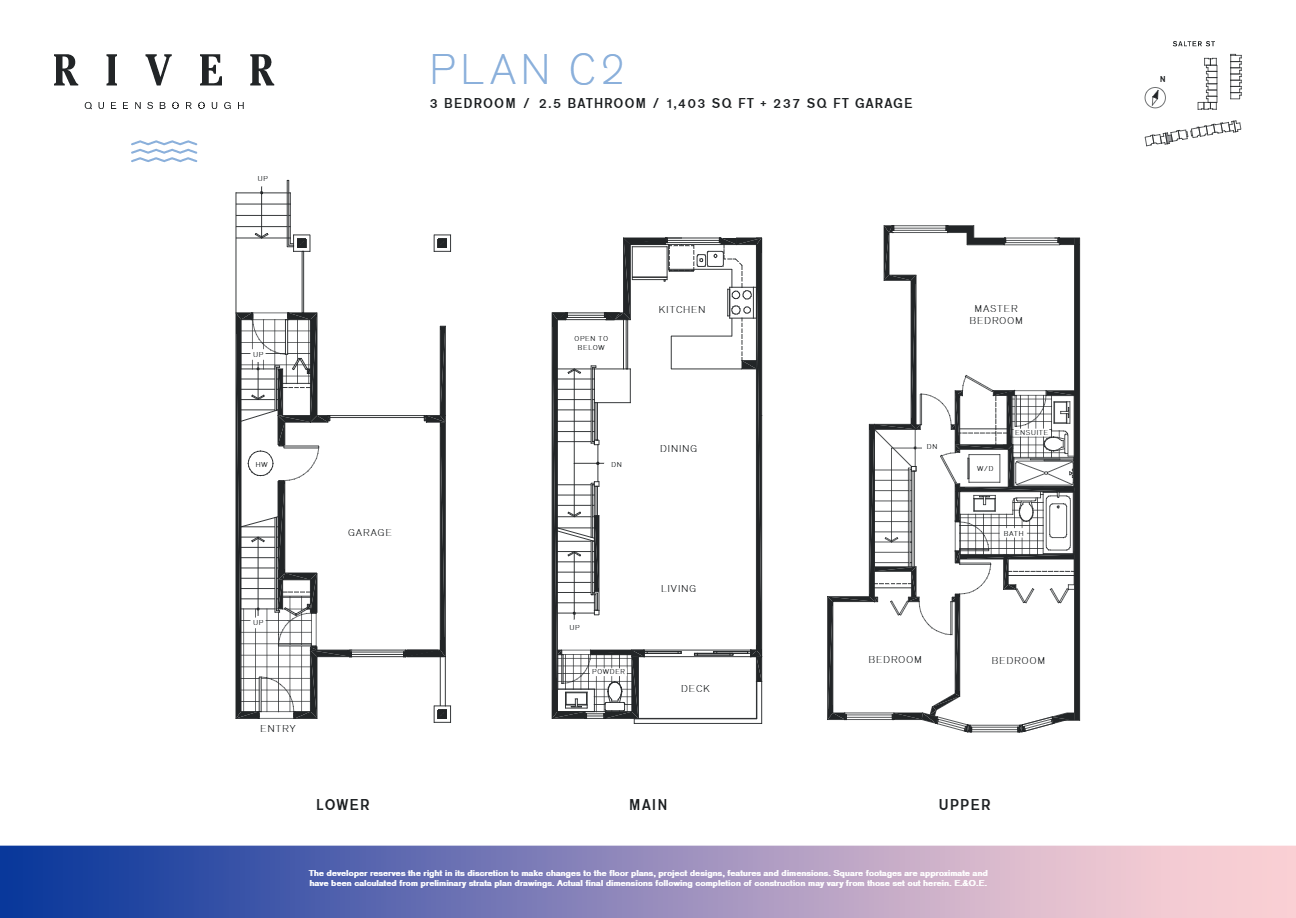 River - C2 Floor Plan, New Westminster BC | Livabl