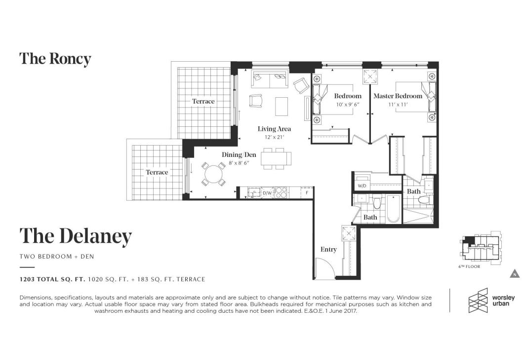 The Roncy - The Delaney Floor Plan, Toronto ON | Livabl