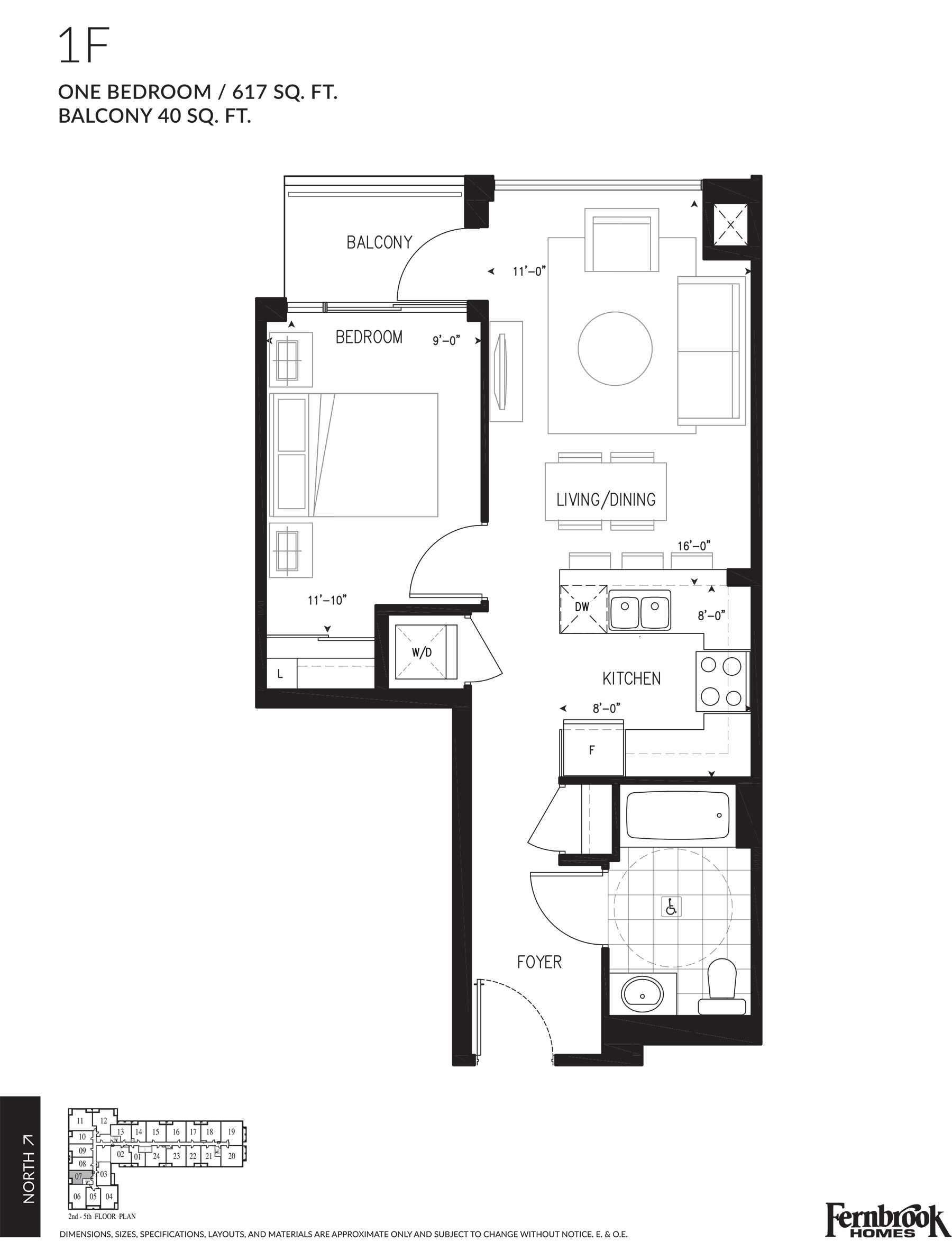 1F floor plan at Art on Main in Milton, ON