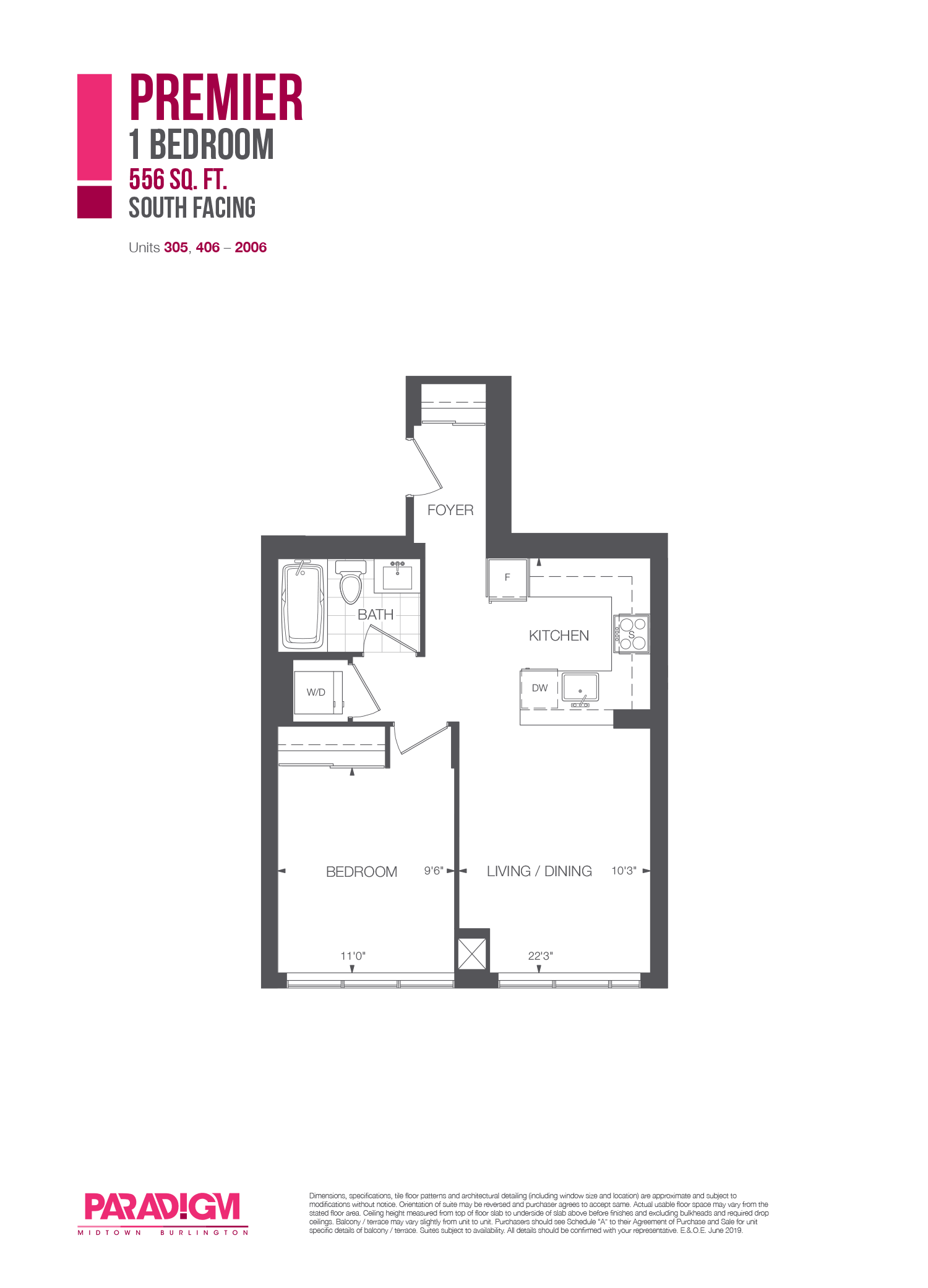Paradigm Condos - Premier Floor Plan, Burlington ON | Livabl