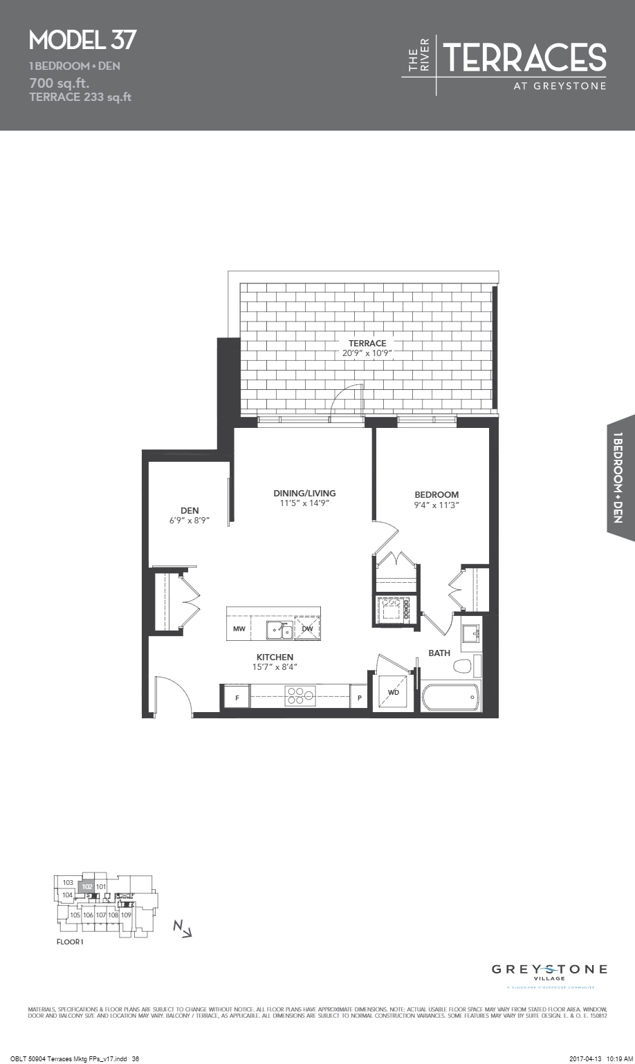Greystone Village | Model 37 | Floor Plans and Pricing