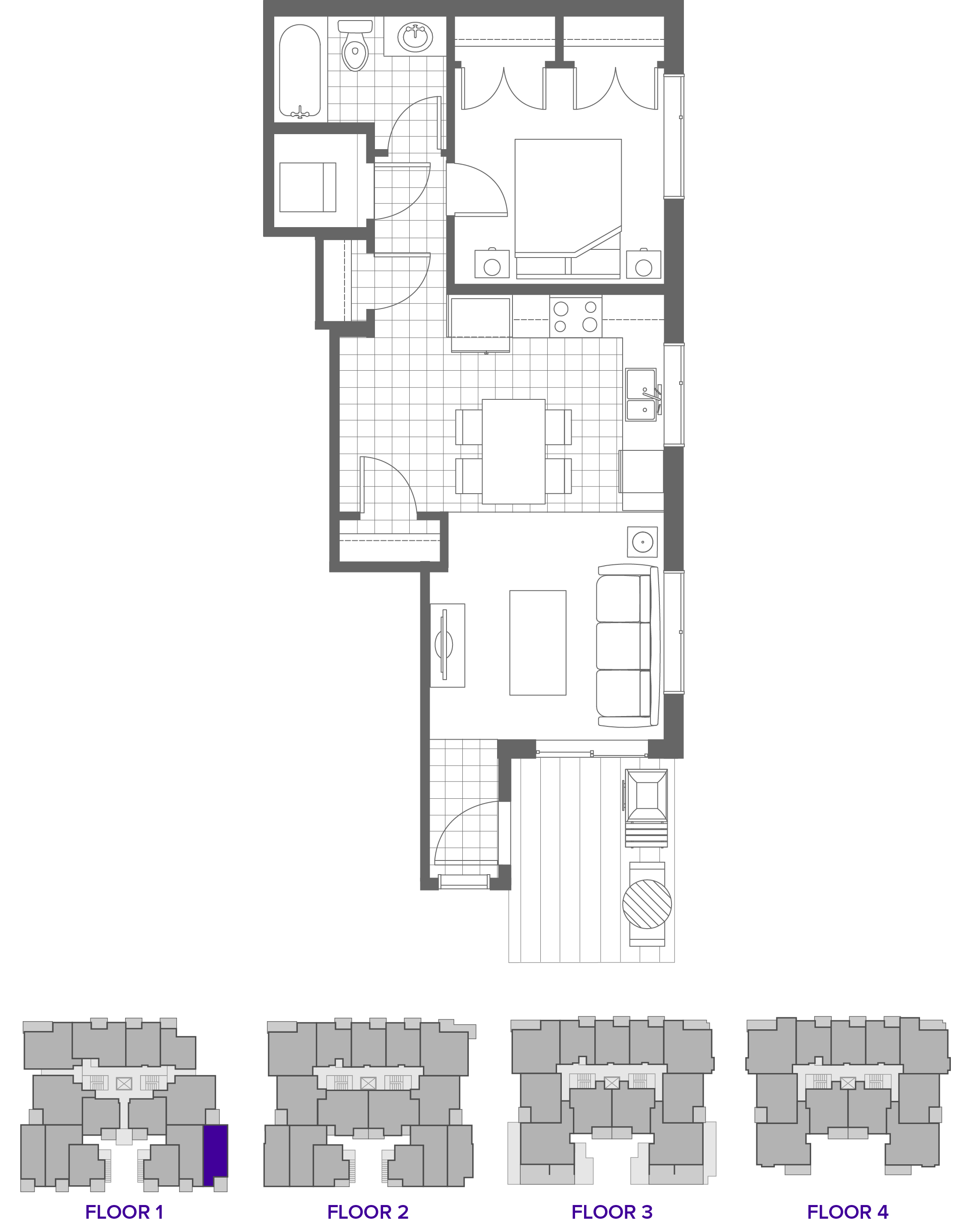 Duke at Mission - M1 Floor Plan, Calgary AB | Livabl