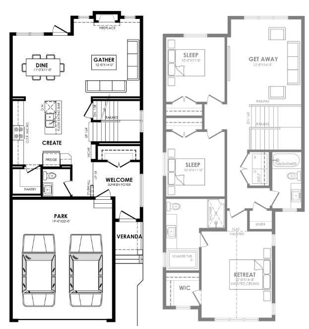 Newcastle - Calypso Floor Plan, Edmonton AB | Livabl
