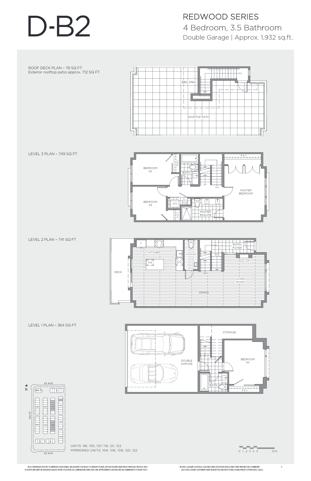 Soho - D-B2 Floor Plan, Surrey BC | Livabl