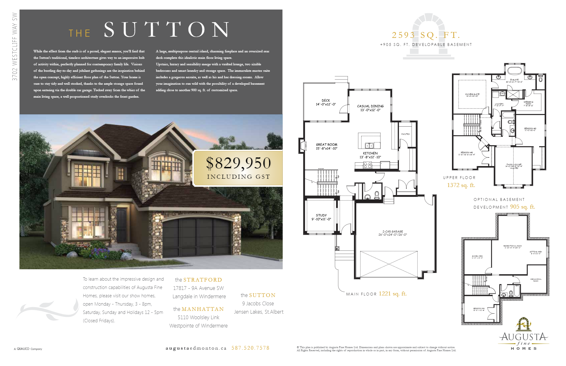 Langdale | 3702 Westcliff Way SW | Floor Plans and Pricing