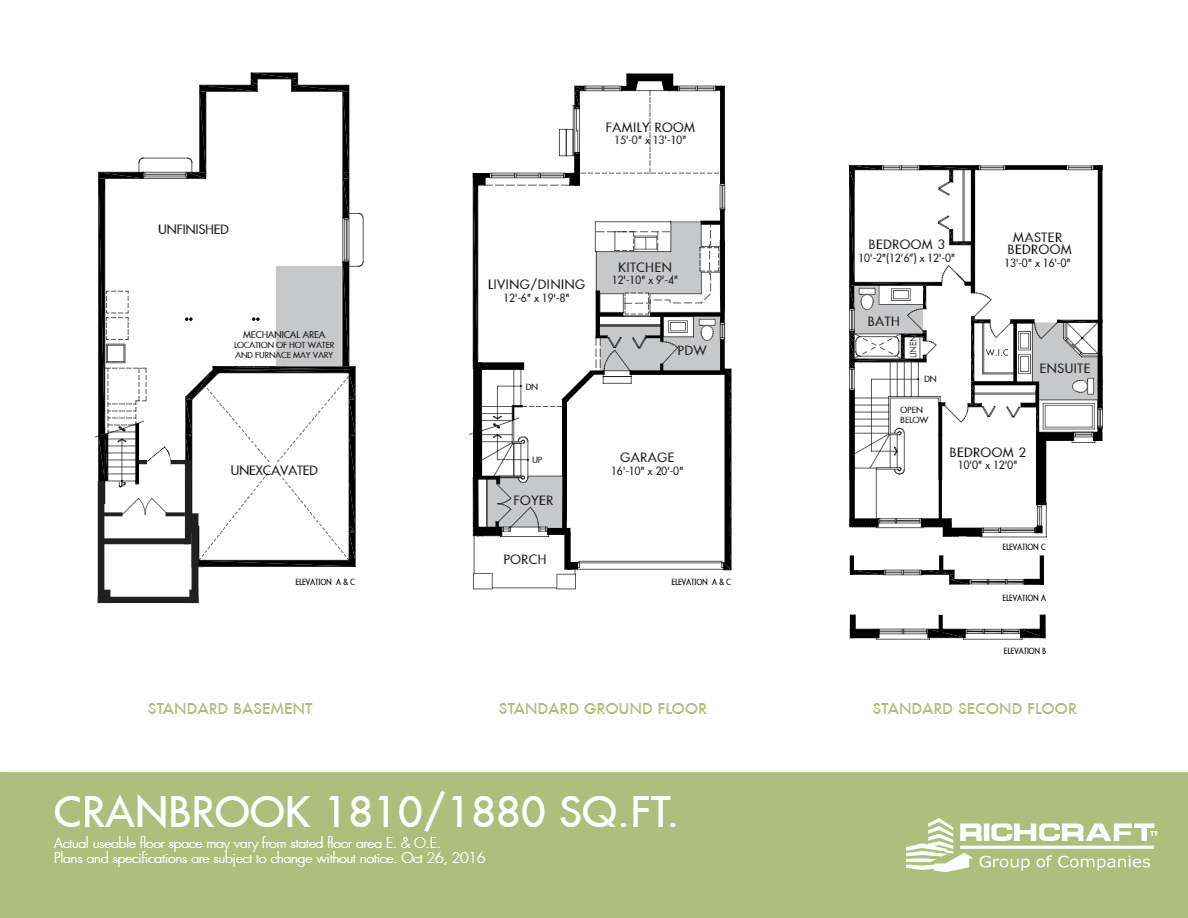 Riverside South | Cranbrook | Floor Plans and Pricing