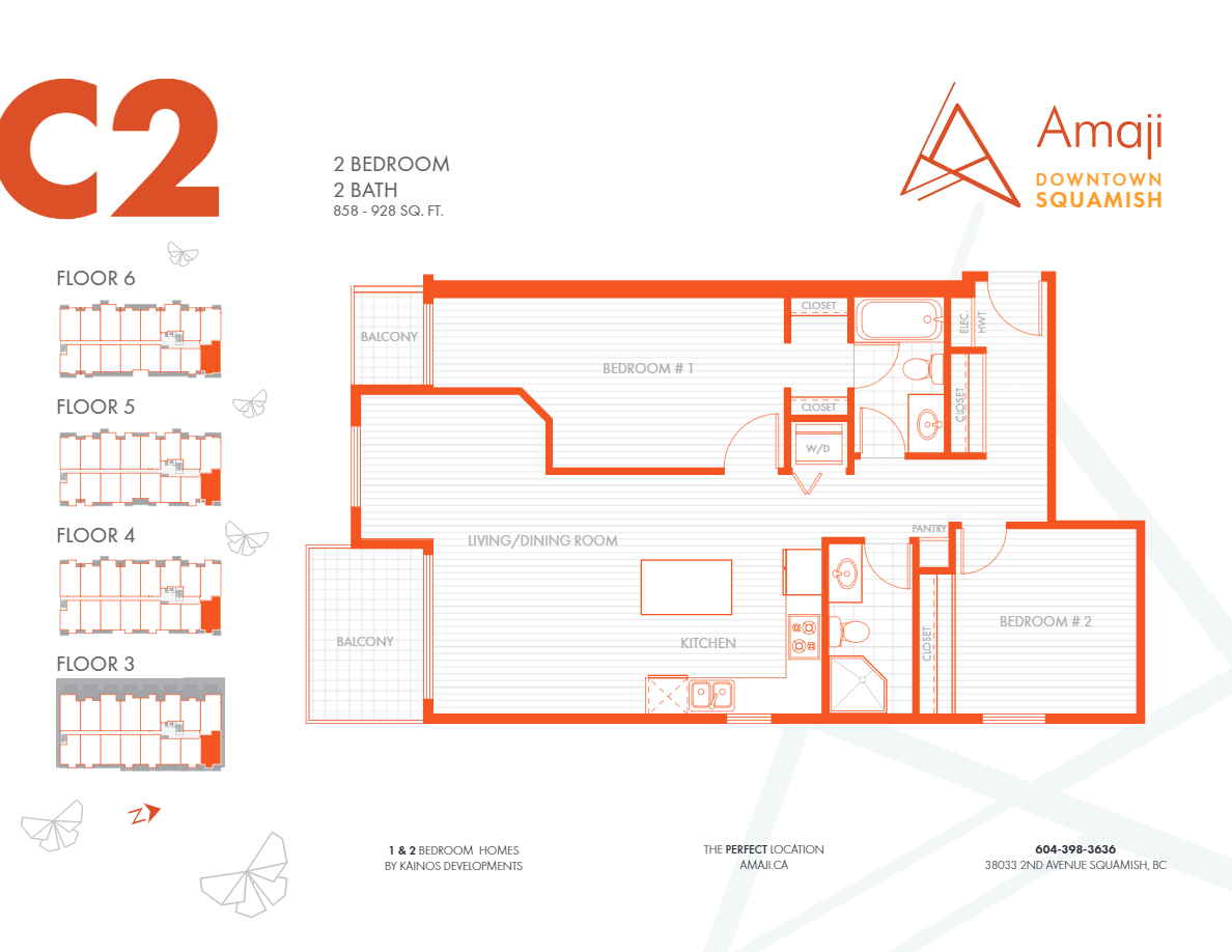 Amaji - C2 Floor Plan, Squamish BC | Livabl