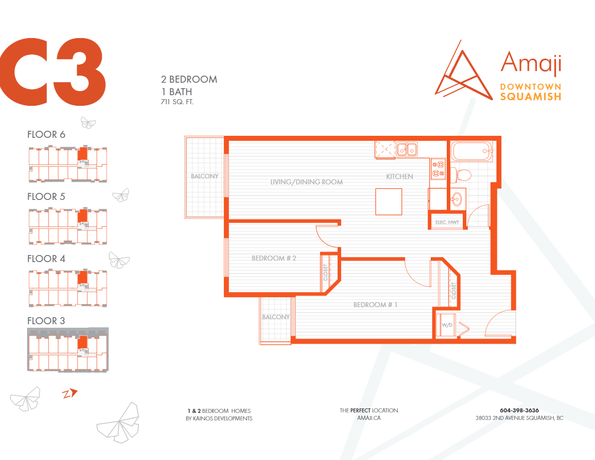 Amaji - C3 Floor Plan, Squamish BC | Livabl