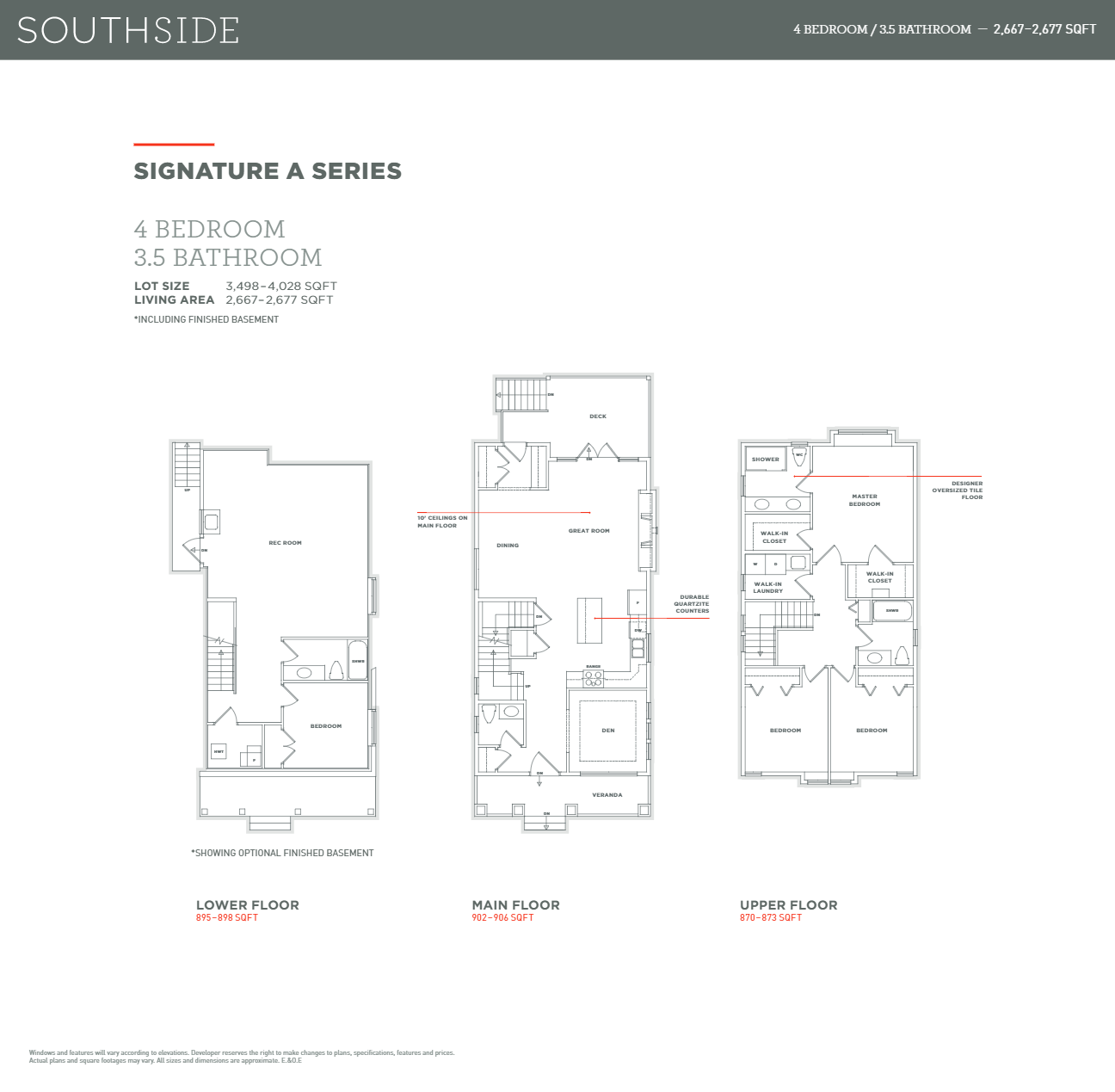 Southside - Signature A Floor Plan, Surrey BC | Livabl