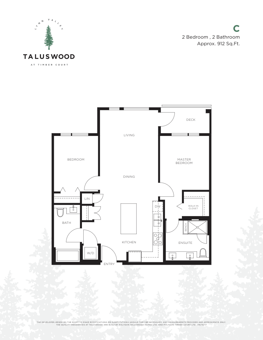 Taluswood at Timber Court - C Floor Plan, North Vancouver BC | Livabl