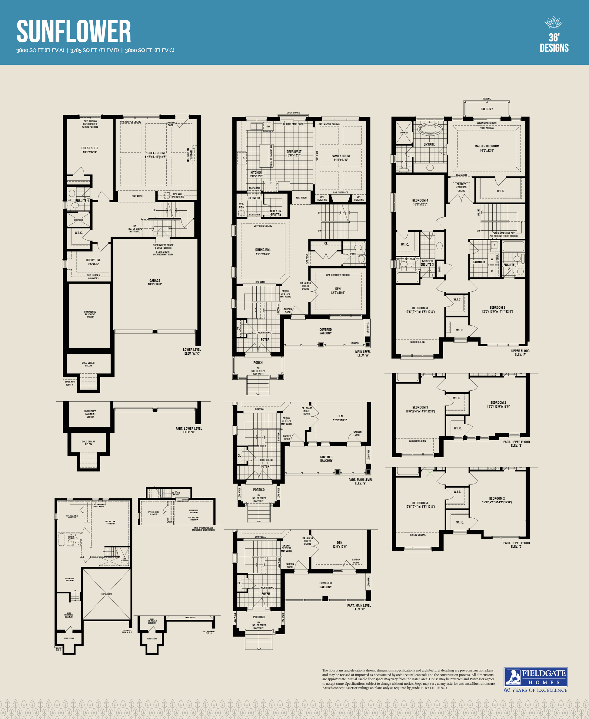 Richlands - Sunflower Floor Plan, Richmond Hill ON | Livabl