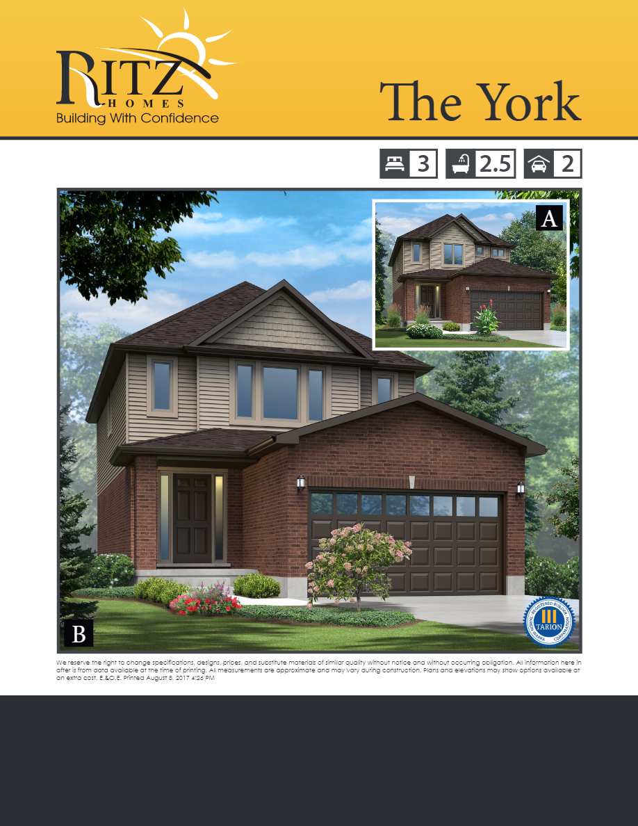 Summerside Homes - The York Floor Plan, London ON | Livabl