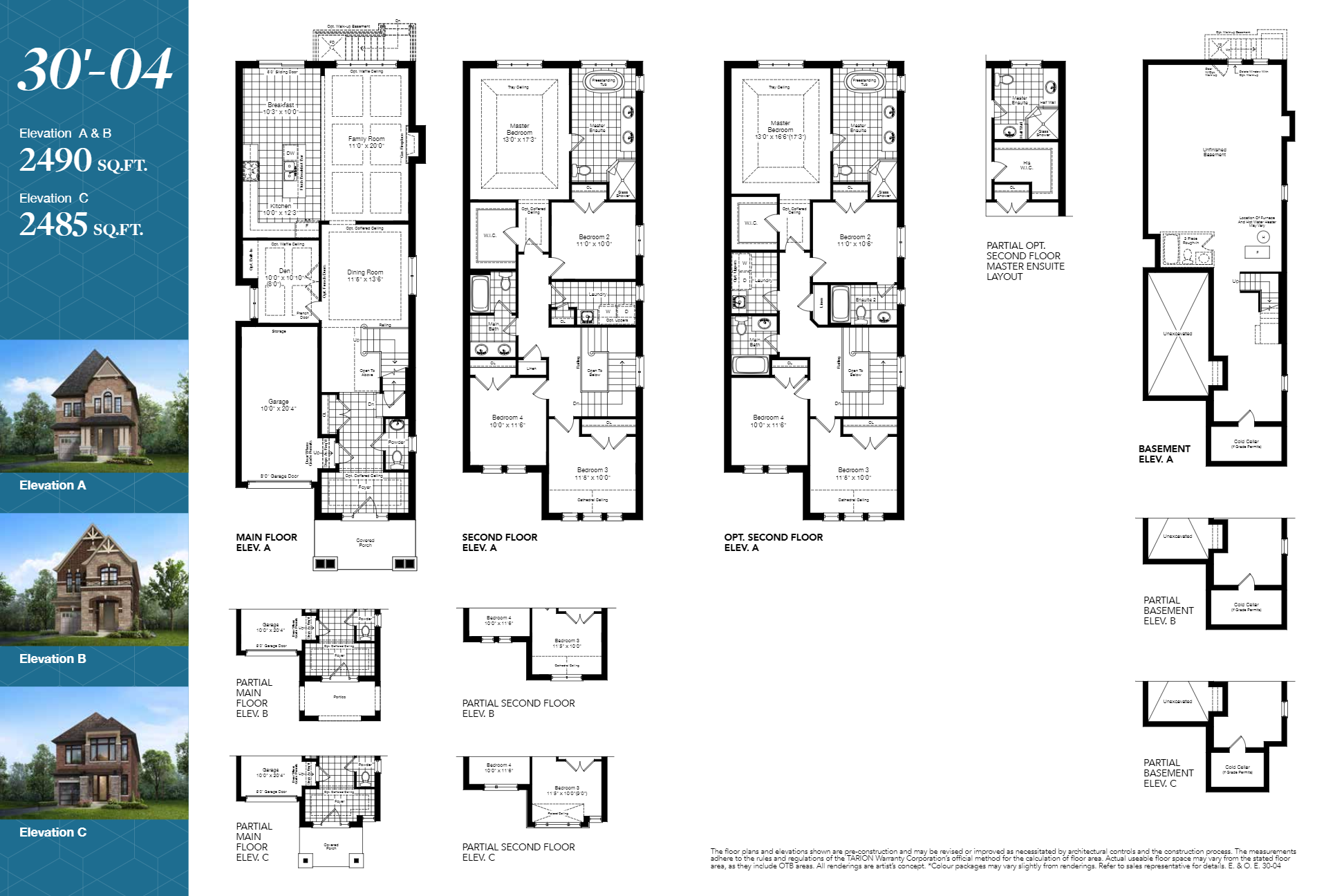 30-04 floor plan at Whitby Meadows in Whitby, ON