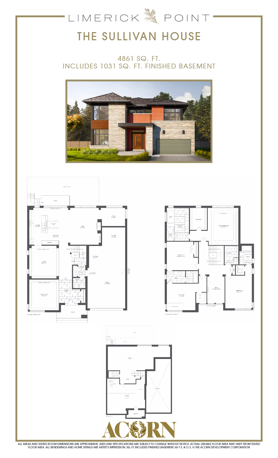 Limerick Point - Sullivan House Floor Plan, Richmond Hill ON | Livabl