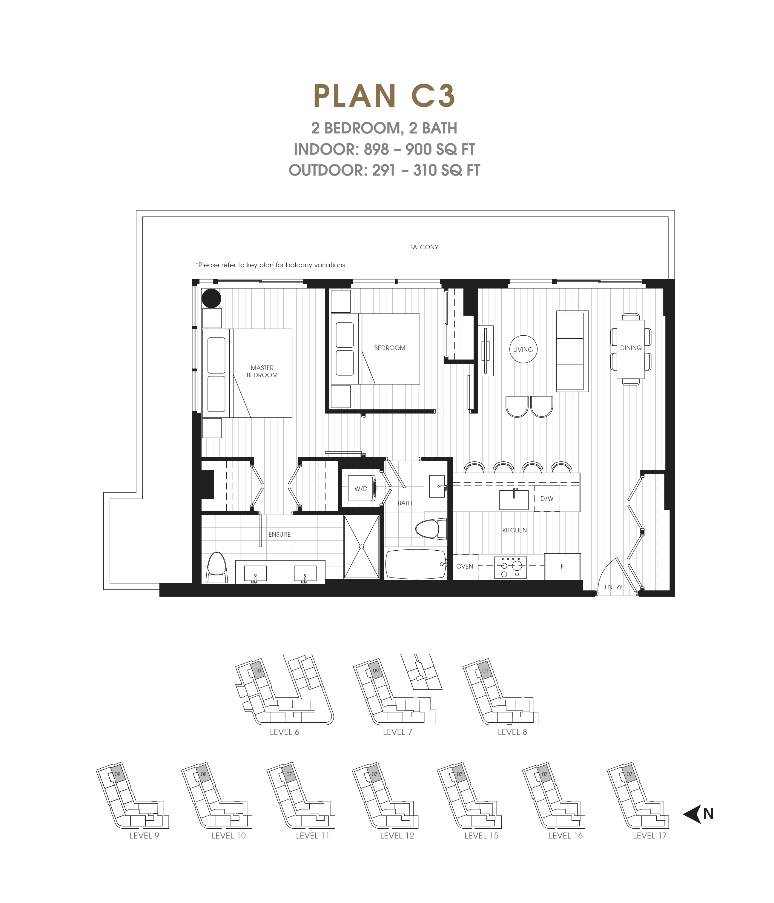 Cascade City - C3 Floor Plan, Richmond BC | Livabl