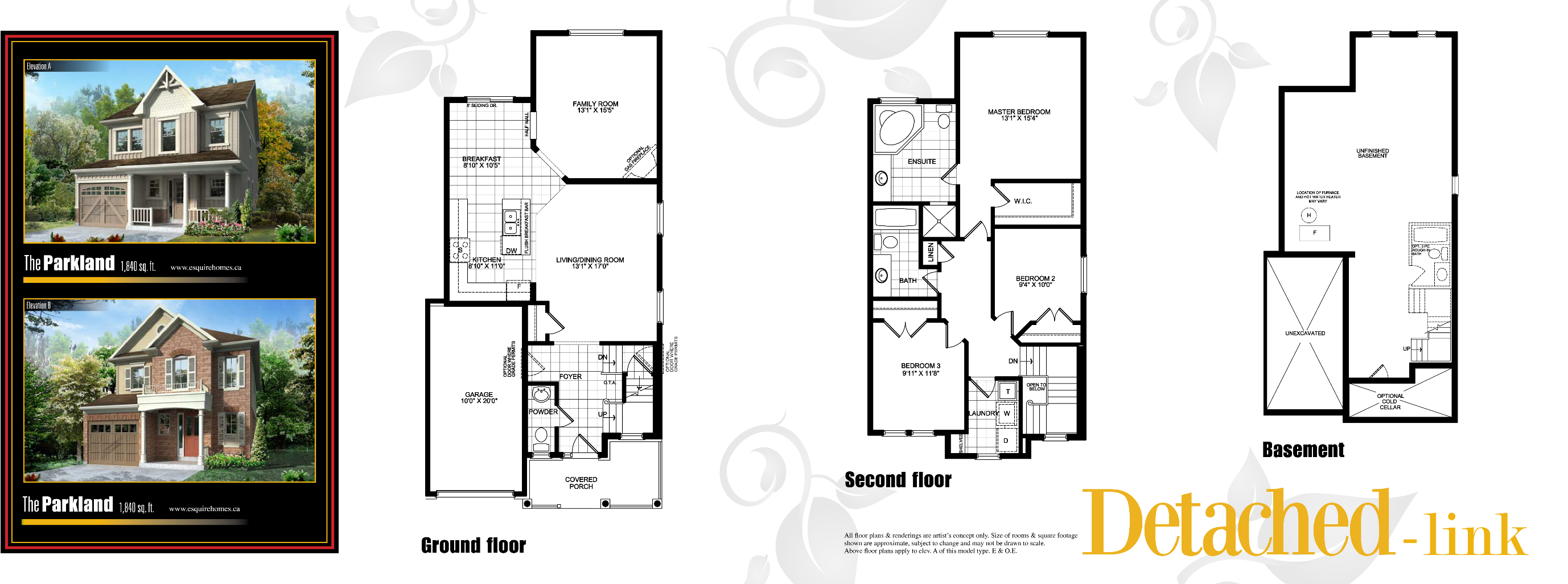 Northglen, Phase 4 by Esquire Homes - The Parkland Floor Plan, Haydon ...