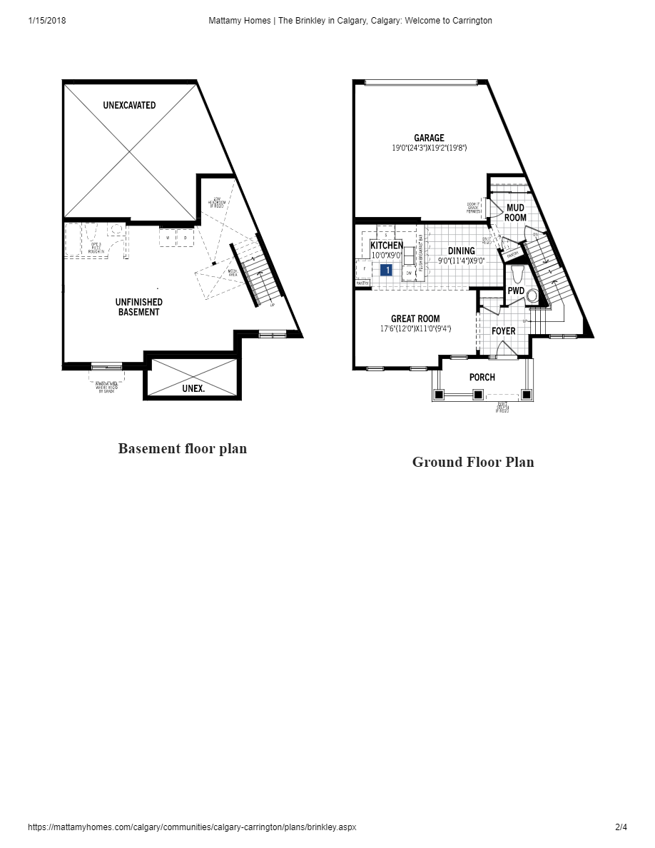 Carrington by Mattamy Homes - Brinkley Floor Plan, Calgary AB | Livabl