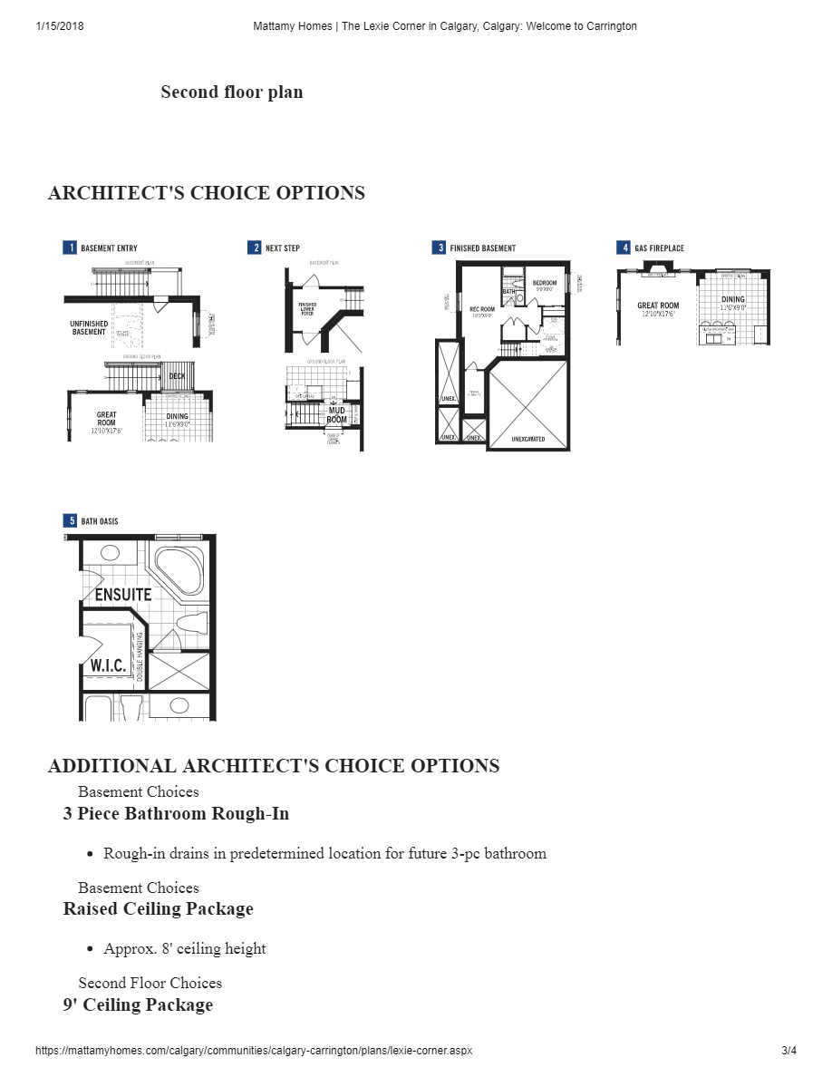 Carrington by Mattamy Homes | Lexie Corner | Floor Plans and Pricing