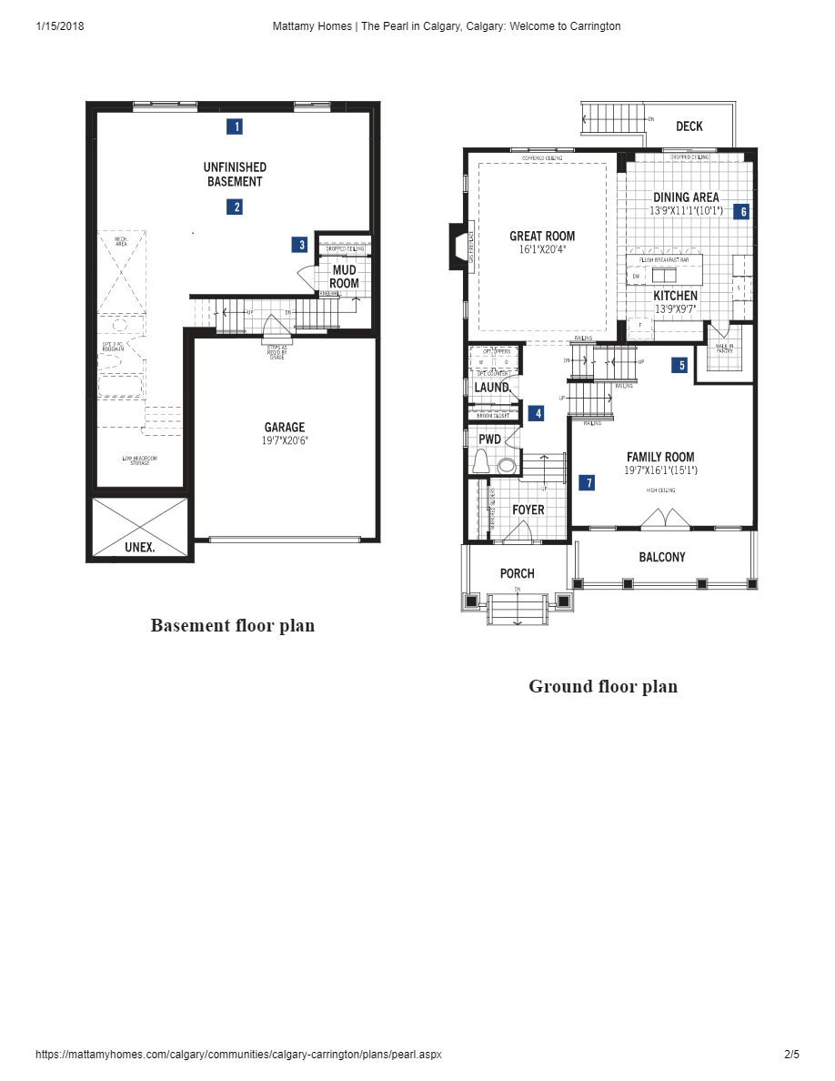 Carrington by Mattamy Homes - Pearl Floor Plan, Calgary AB | Livabl