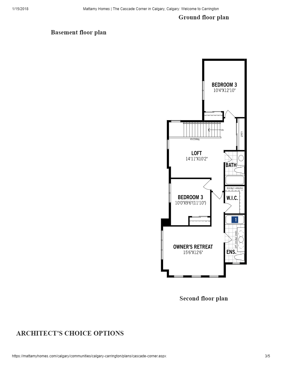 Carrington by Mattamy Homes | Cascade Corner | Floor Plans and Pricing