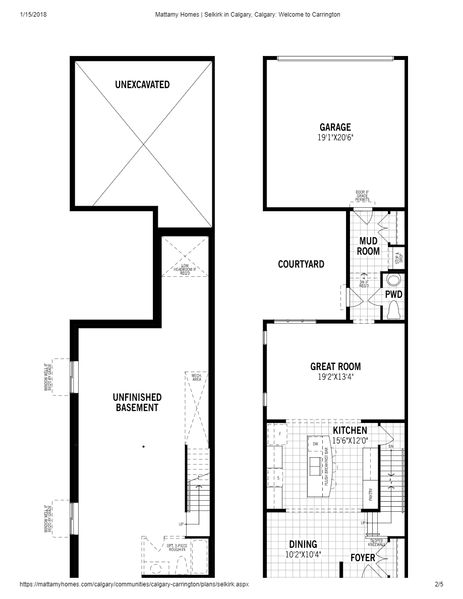 Carrington by Mattamy Homes - Selkirk Floor Plan, Calgary AB | Livabl