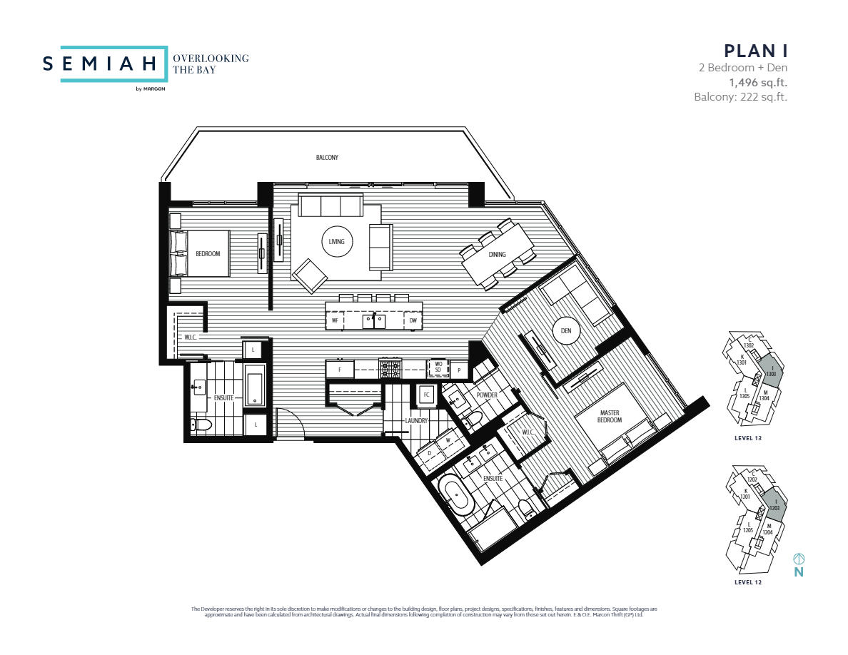 Semiah - I Floor Plan, White Rock BC | Livabl
