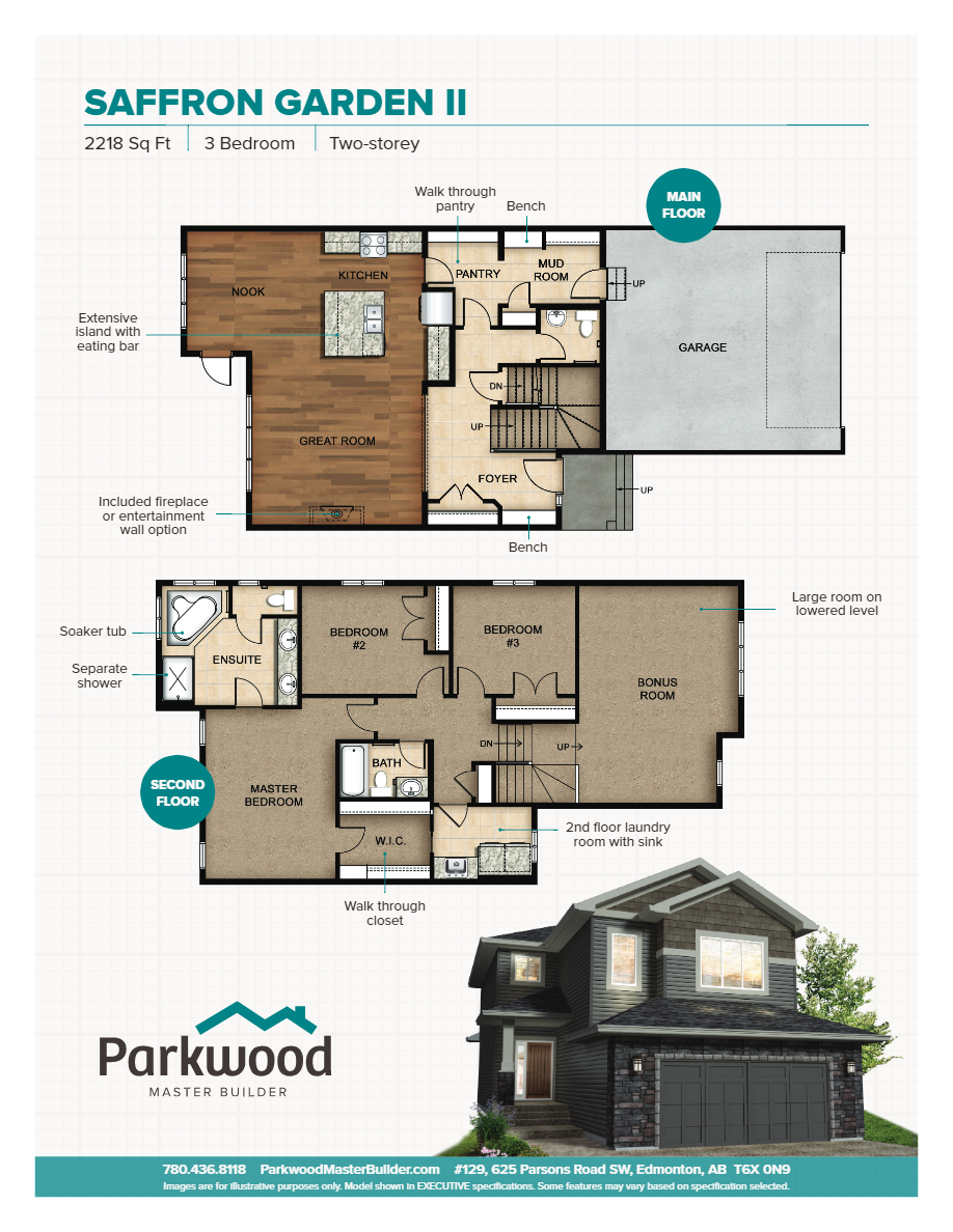 Tamarack Common | Saffron Garden II | Floor Plans and Pricing