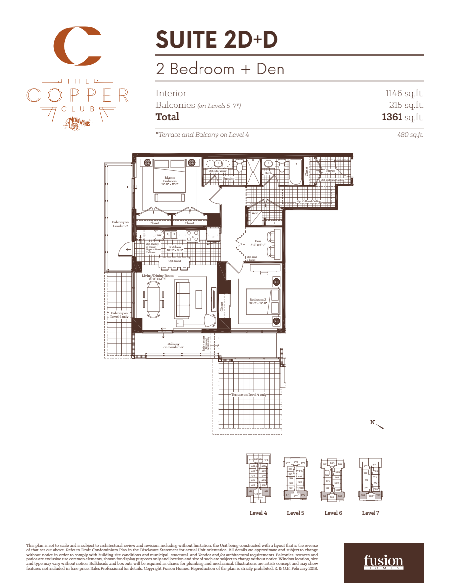 The Copper Club at The Metalworks | 2D+D | Floor Plans and Pricing