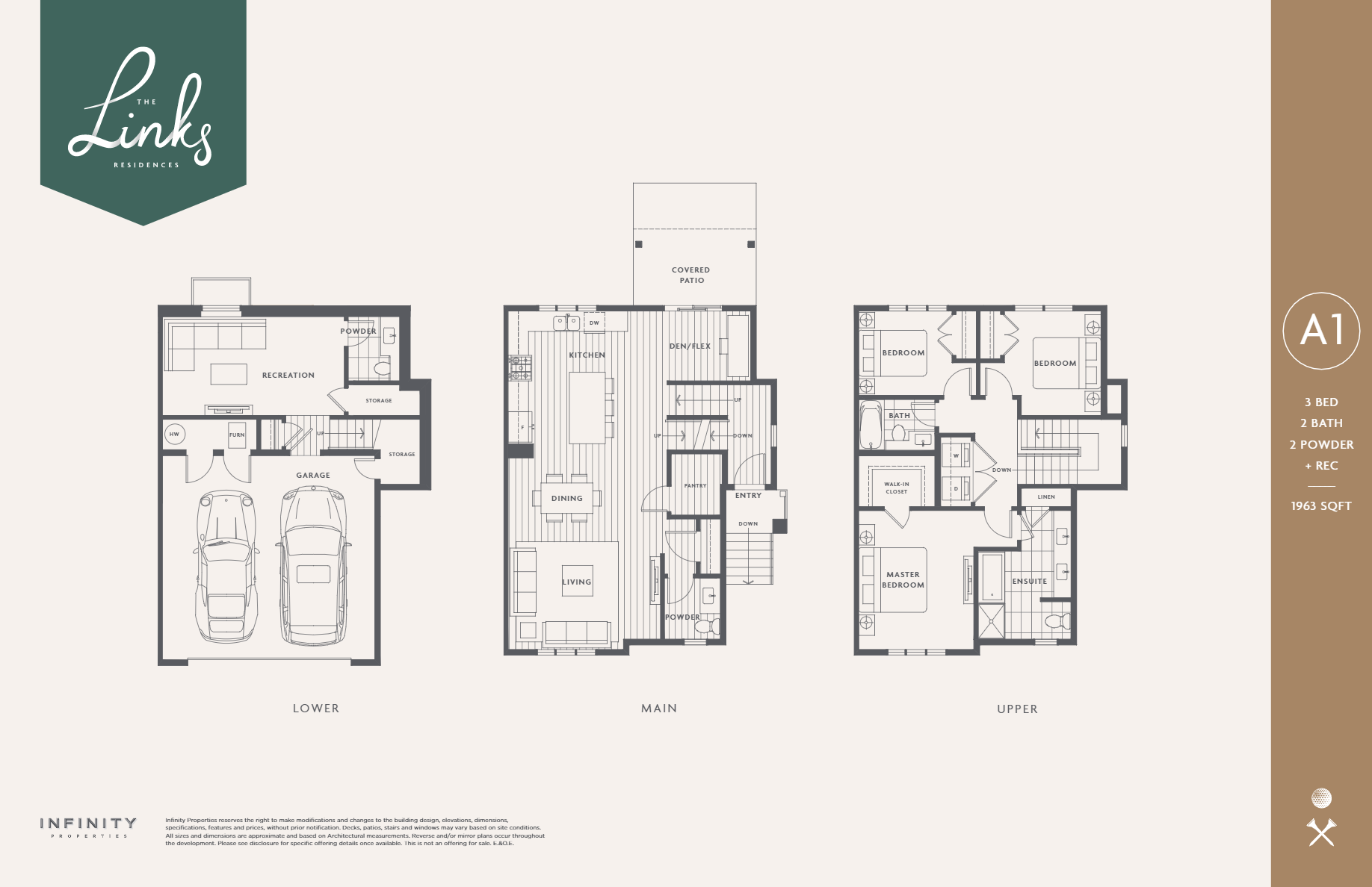 The Links Residences - A1 Floor Plan, Surrey BC | Livabl