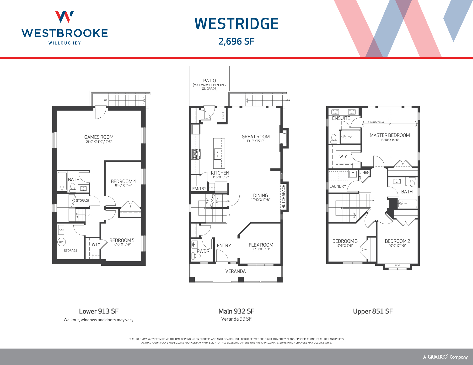 Westridge floor plan at Westbrooke at Willoughby (Phase 1) in Langley ...