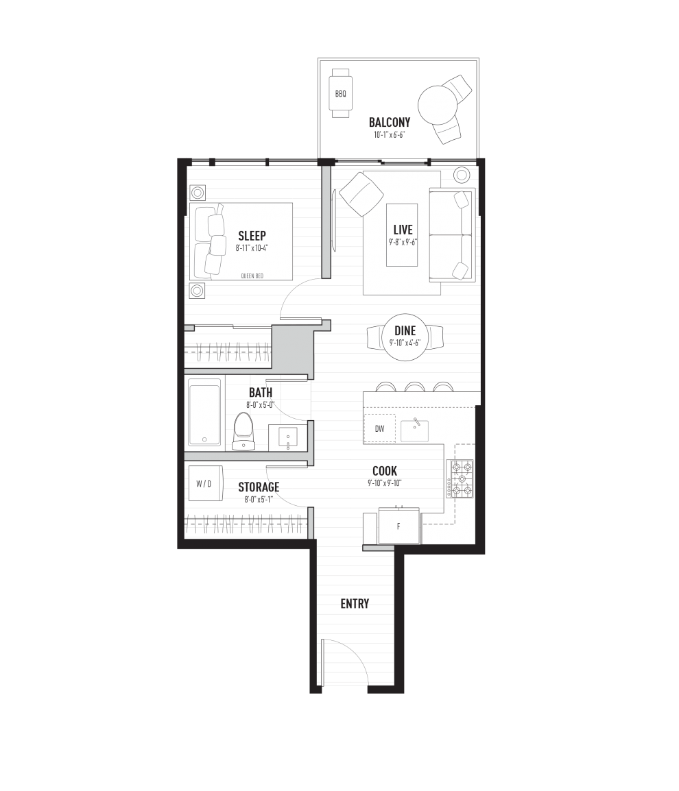 The Annex - The Felix Floor Plan, Calgary AB | Livabl