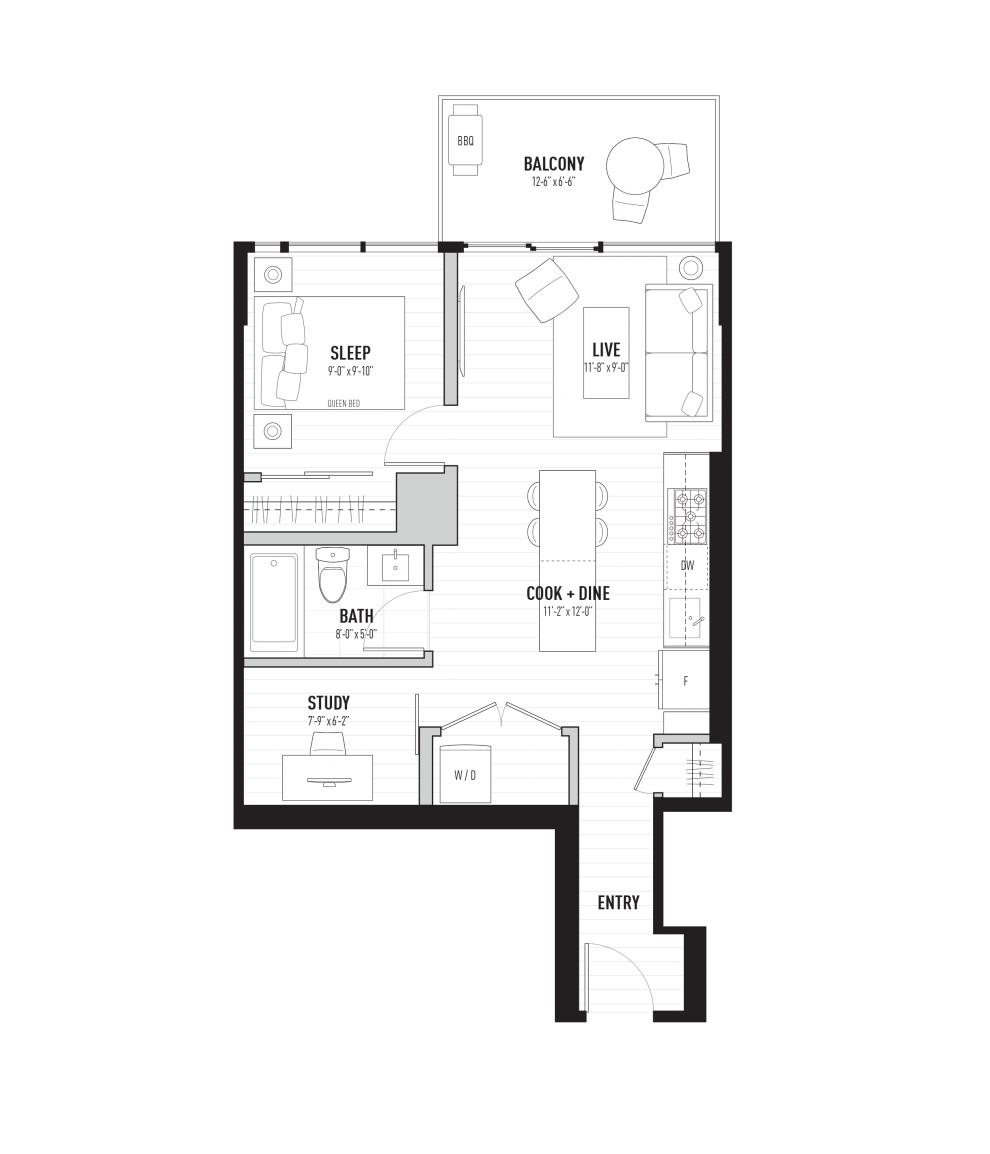 The Annex - The Hayden Floor Plan, Calgary AB | Livabl