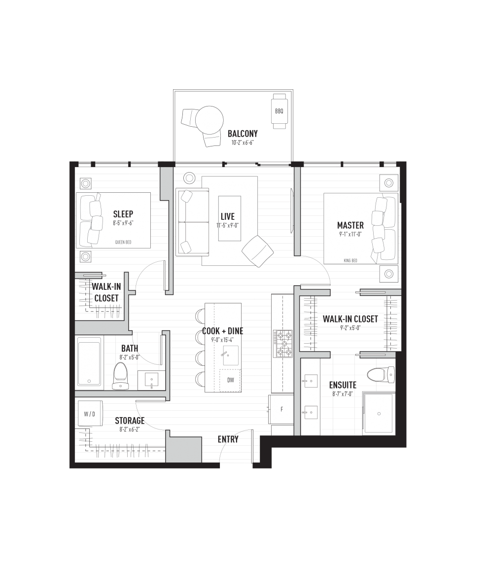 The Annex - The Riverside Floor Plan, Calgary AB | Livabl