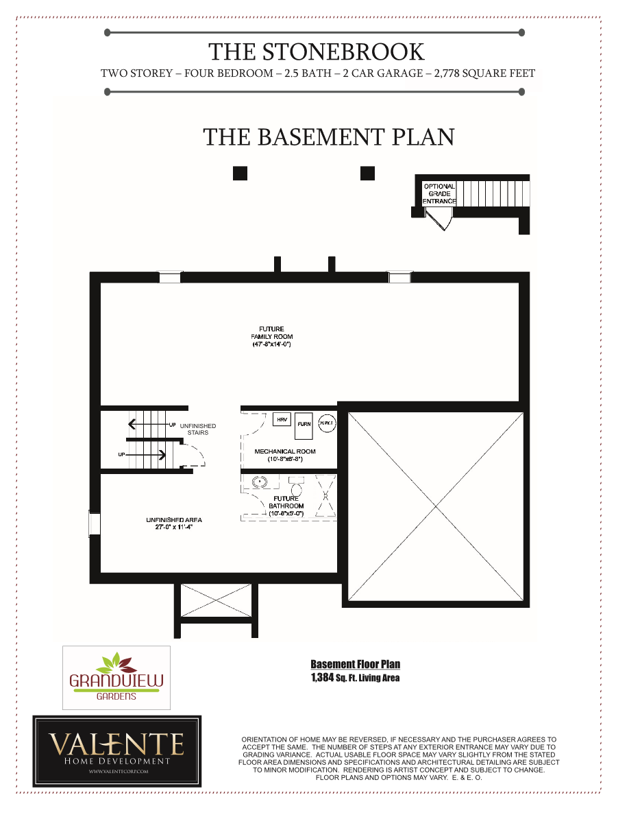 Grandview Gardens | The Stonebrook | Floor Plans and Pricing