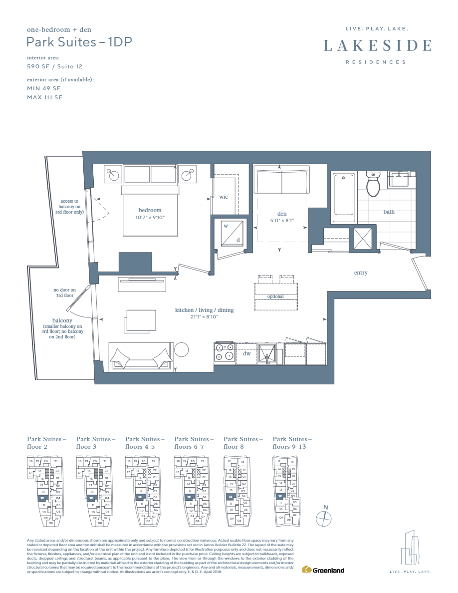 Lakeside Residences (City, Sky and Park Suites) | 1DP | Floor Plans and ...