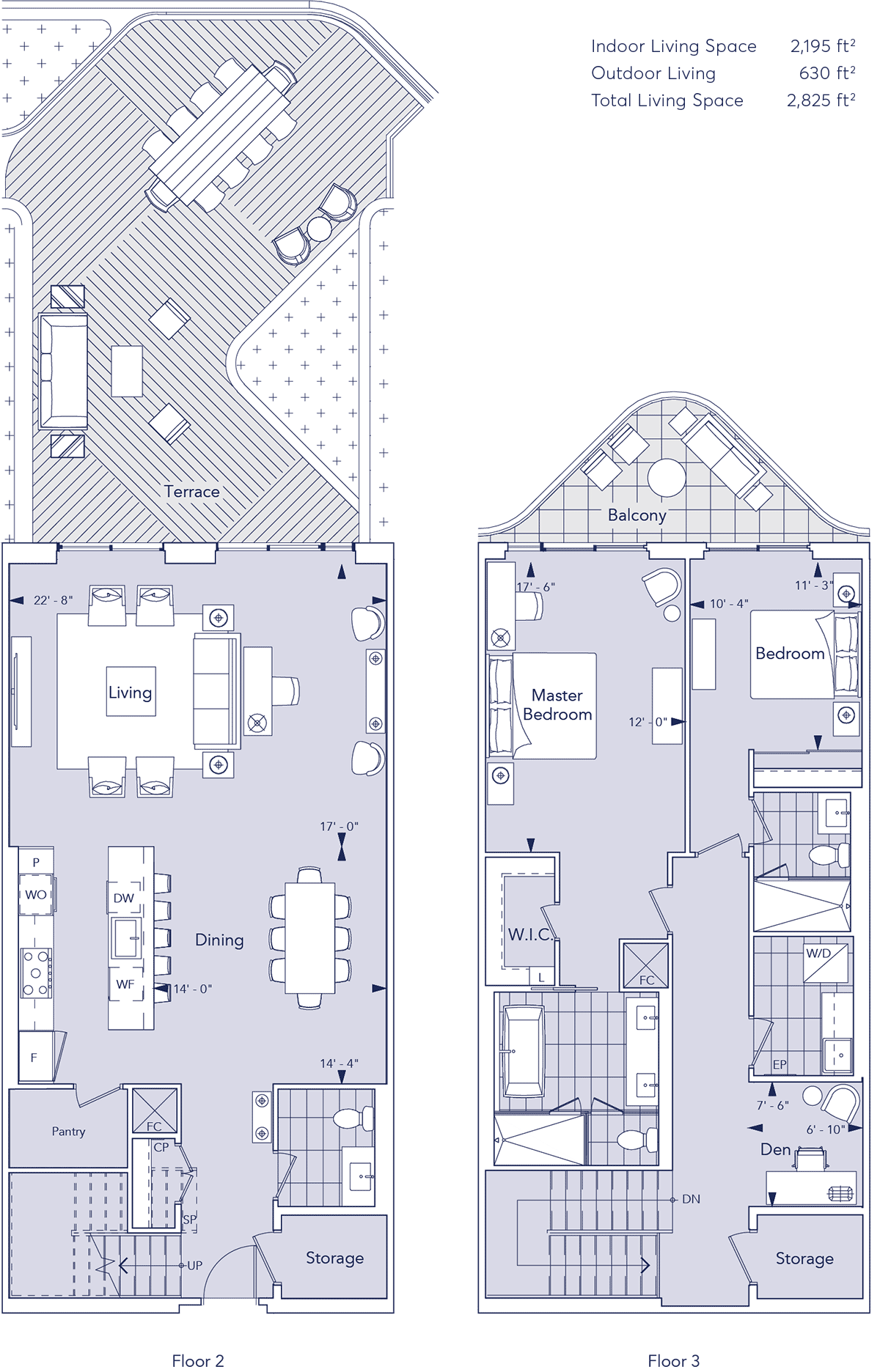 Aqualuna - L7 Floor Plan, Toronto ON | Livabl