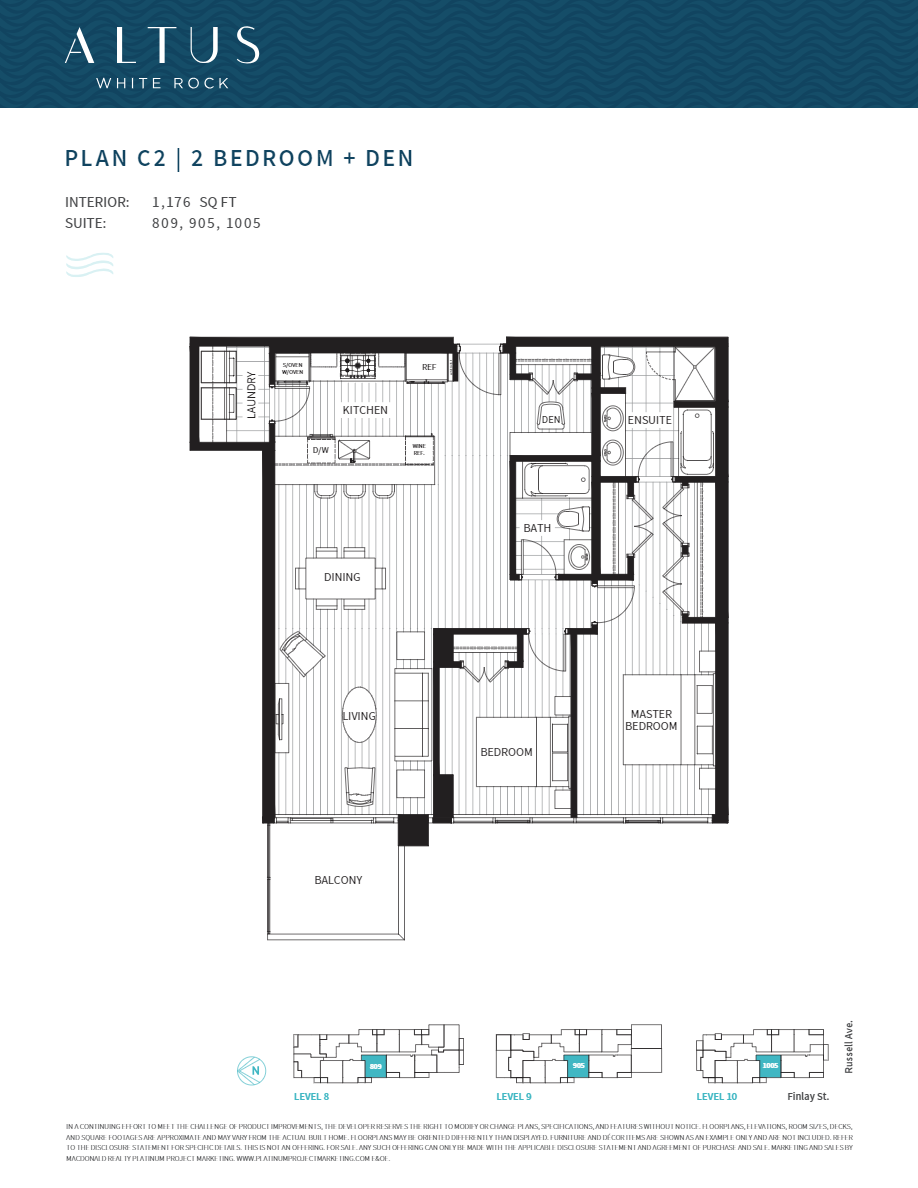 Altus - C2 Floor Plan, White Rock BC | Livabl