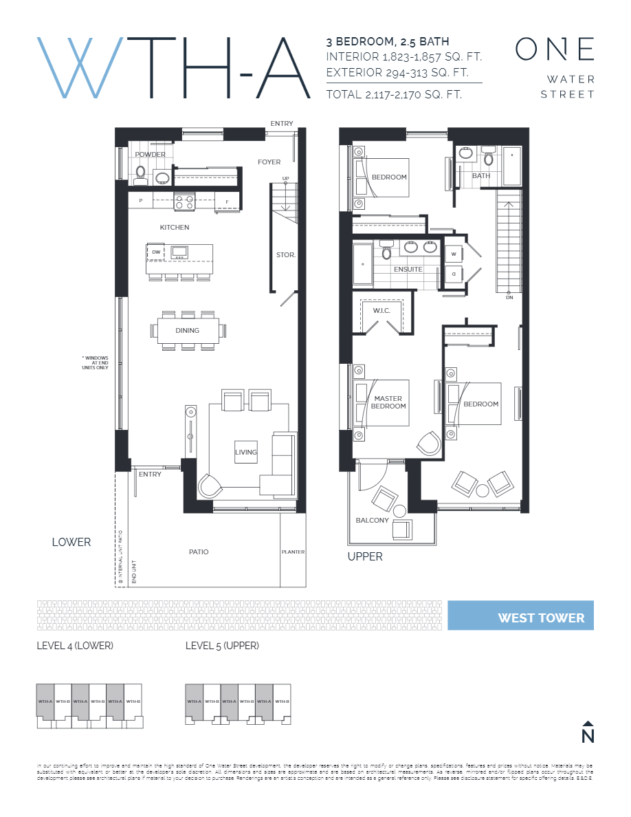ONE Water Street - WTH-A Floor Plan, Kelowna BC | Livabl