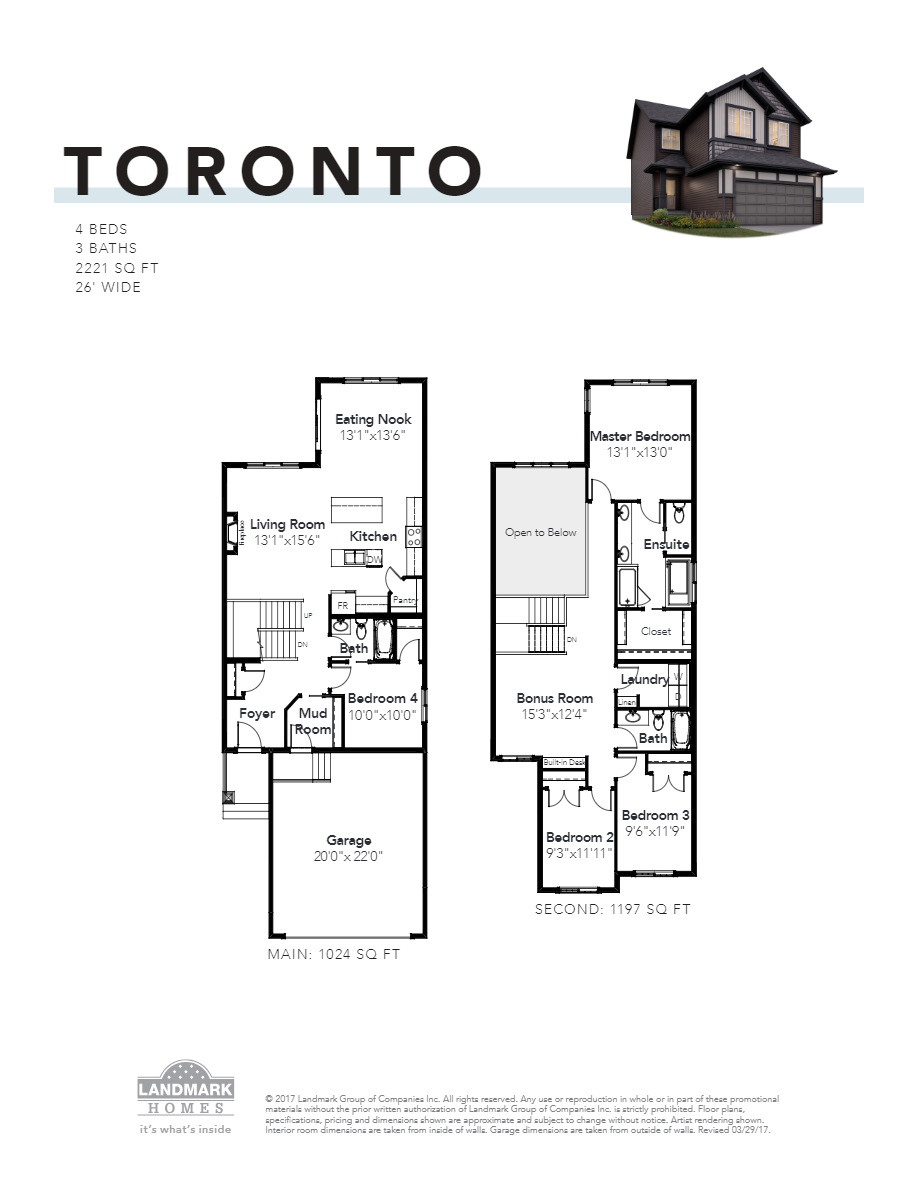Rosenthal - Toronto Floor Plan, Edmonton AB | Livabl