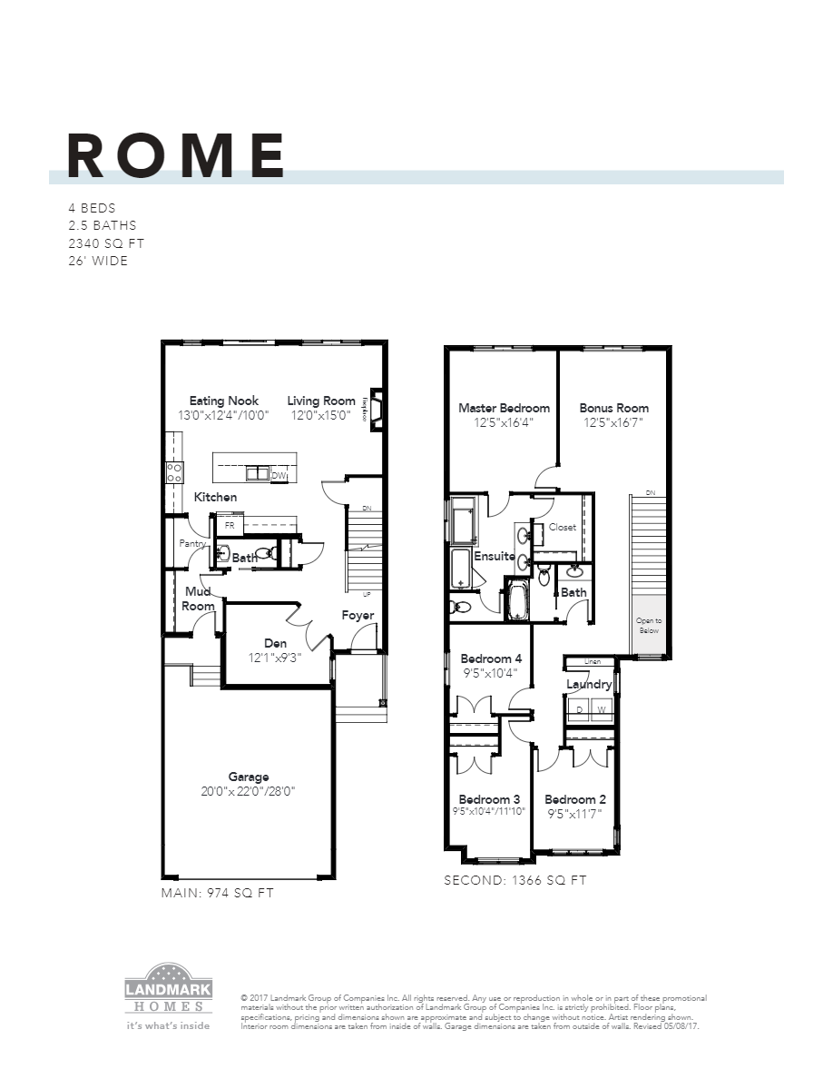 Rosenthal - Rome Floor Plan, Edmonton AB | Livabl