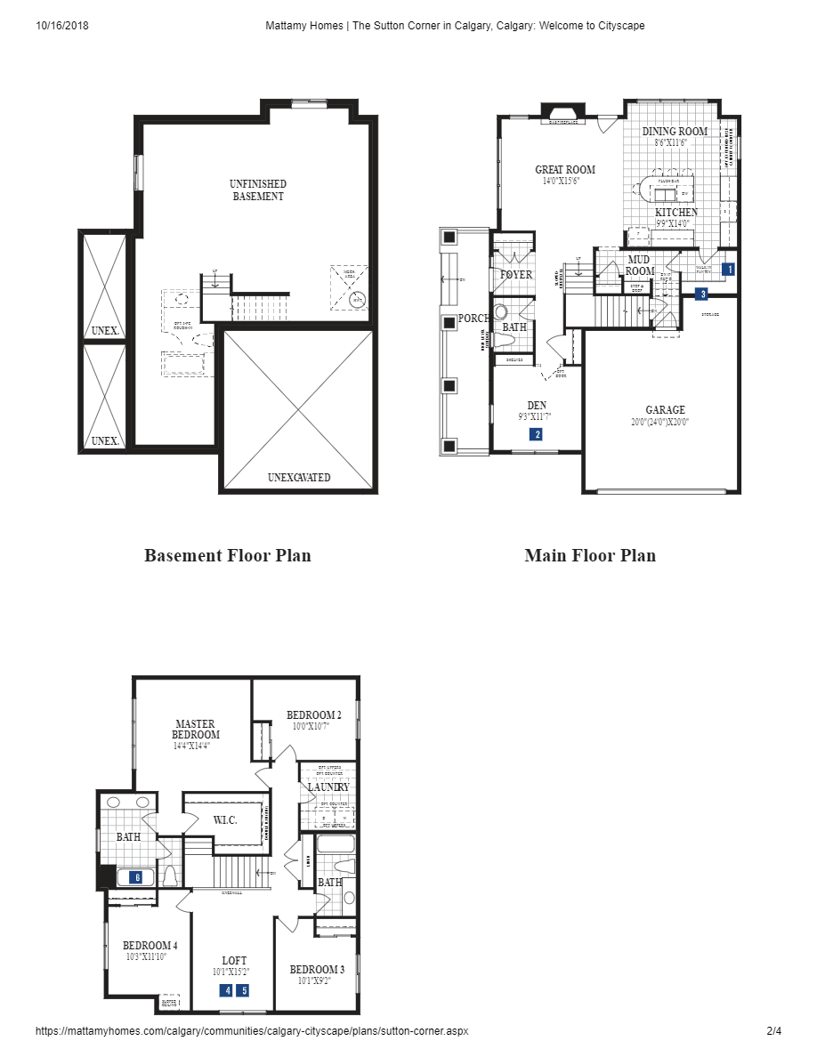 Cityscape by Mattamy Homes - Sutton Corner Floor Plan, Calgary AB | Livabl