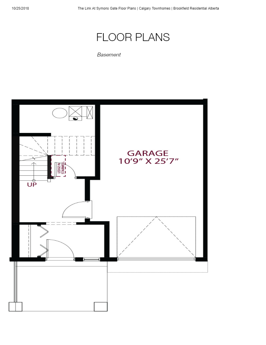 Cyan floor plan at The Link at Symons Gate in Calgary, AB
